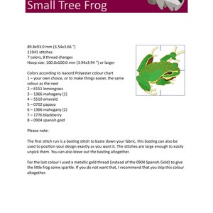 Tree Frog Machine Embroidery Design PES Format Download - Etsy