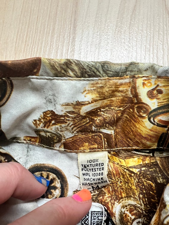 1970s Car Buggy Scenic Large collar button down - Gem