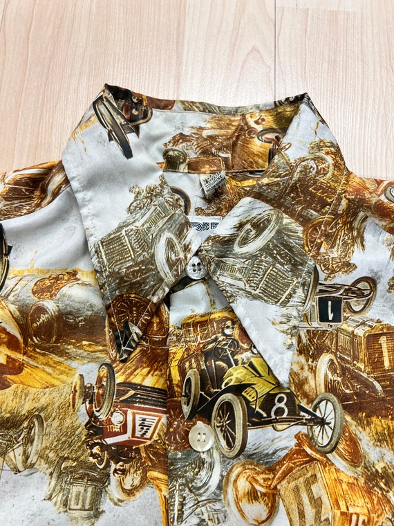 1970s Car Buggy Scenic Large collar button down - Gem