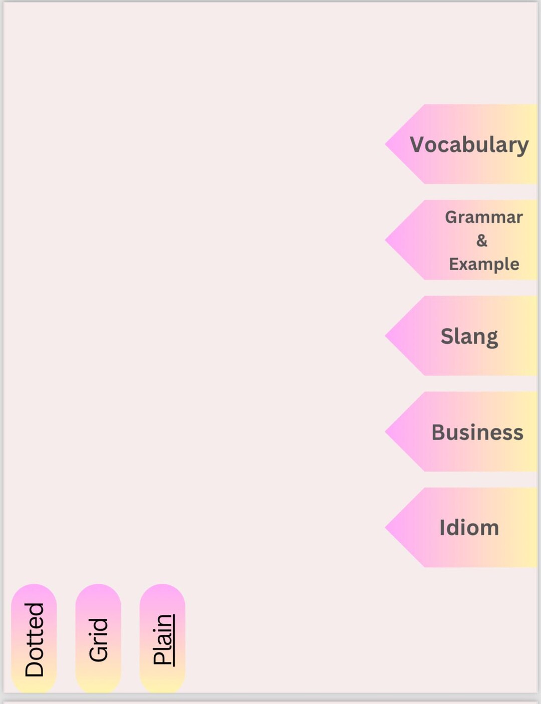 Language Learning Notes - Etsy