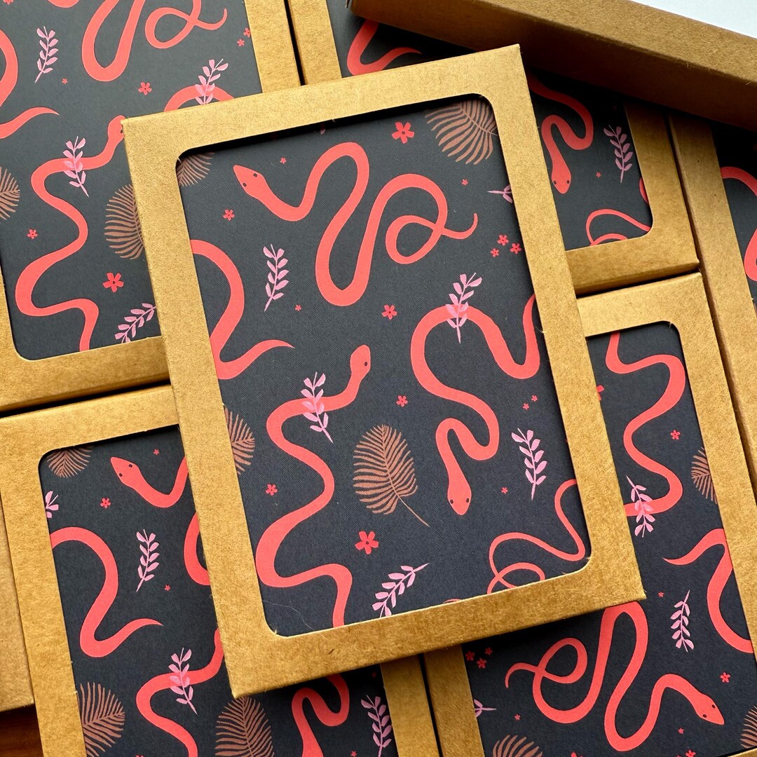 New Stylish Snakes, Boxed Blank Note Cards by Misha Zadeh - Etsy