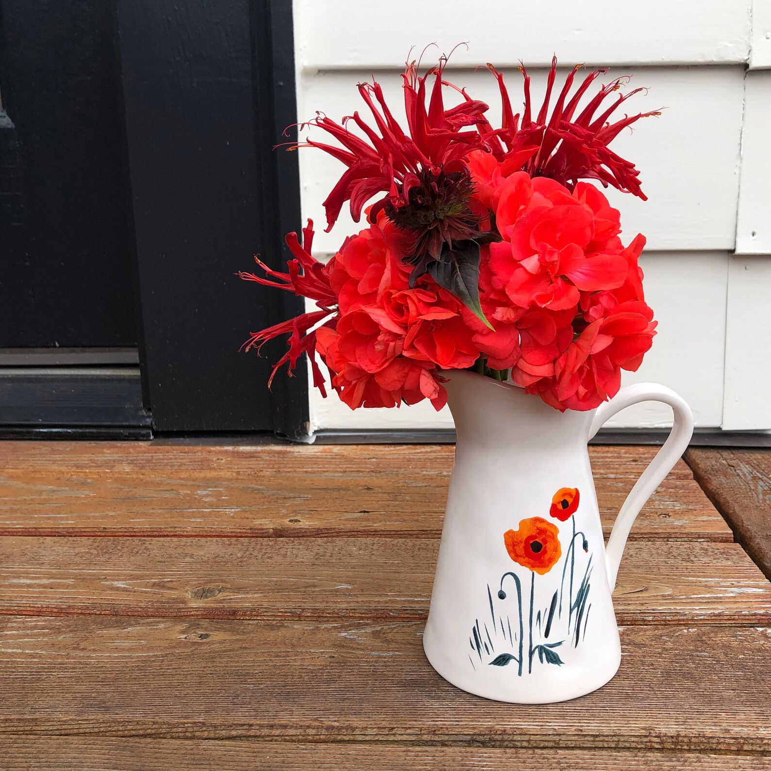 Red Poppy Ceramic Creamer by Seattle Artist Misha Zadeh | Etsy