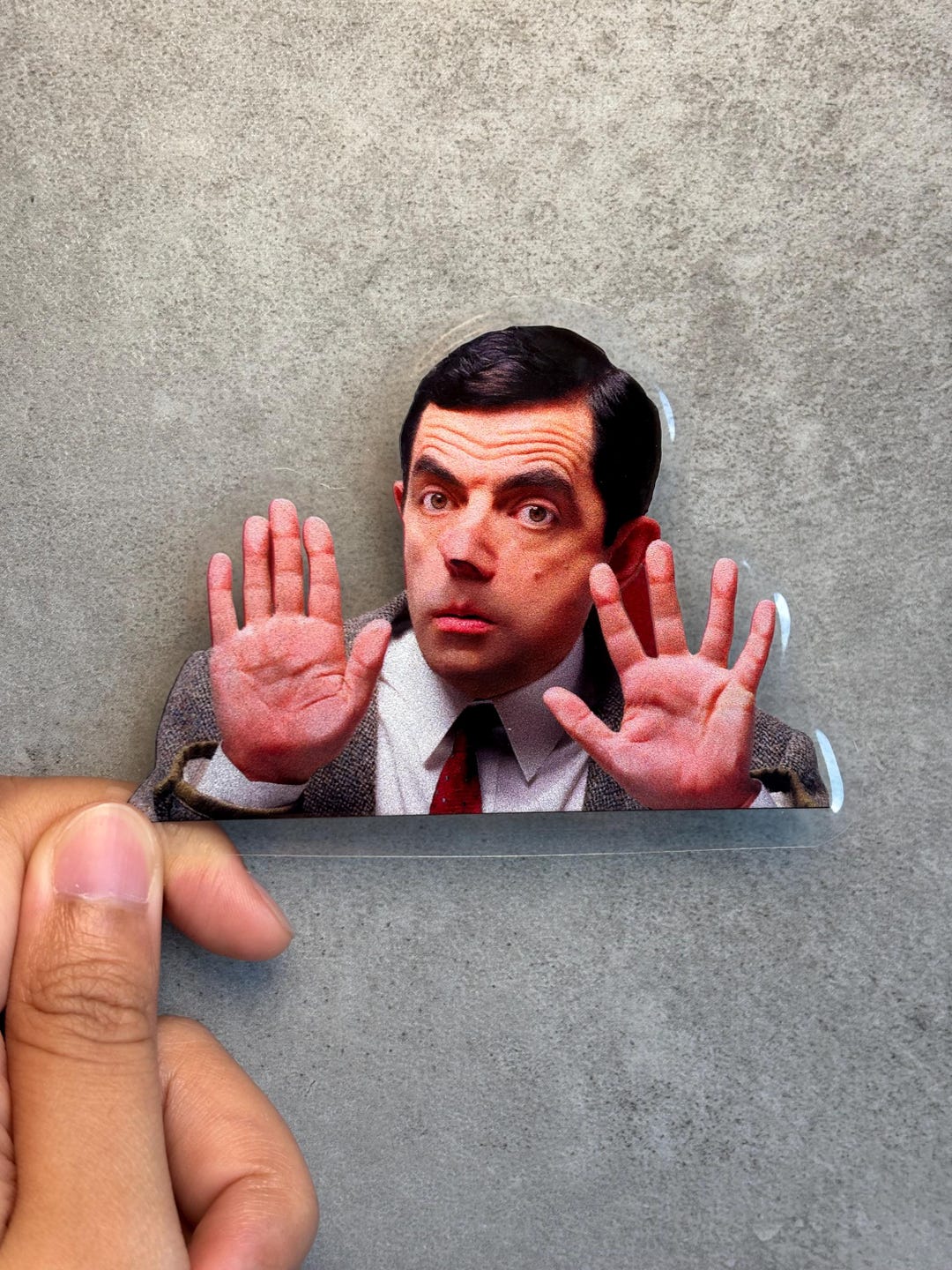 Mr Bean Sticker Peeker Funny - Etsy UK