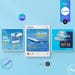 Air Ticket Booking Instagram Post Template: Canva Editable (digital ...