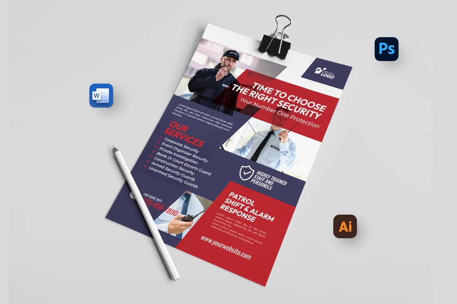 Securityservice Flyer Template Bodyguard Flyer Template Safety ...