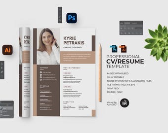 Professional Resume Template | Resume Flyer Template | Curriculum Vitae ...