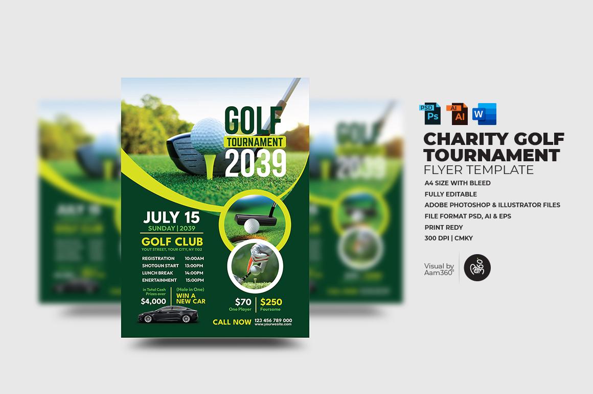 Editable Golf Tournament Flyer Template: Canva, PSD, AI (digital File ...
