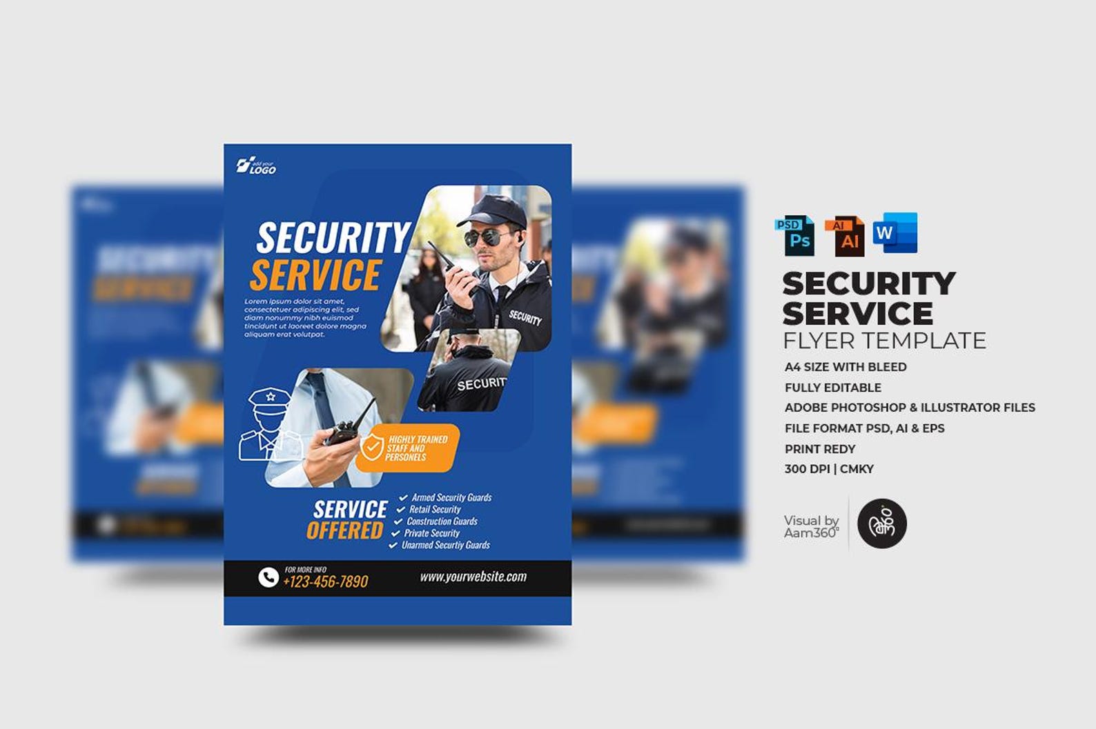 Security service Flyer Template | Bodyguard Flyer Template | Safety ...