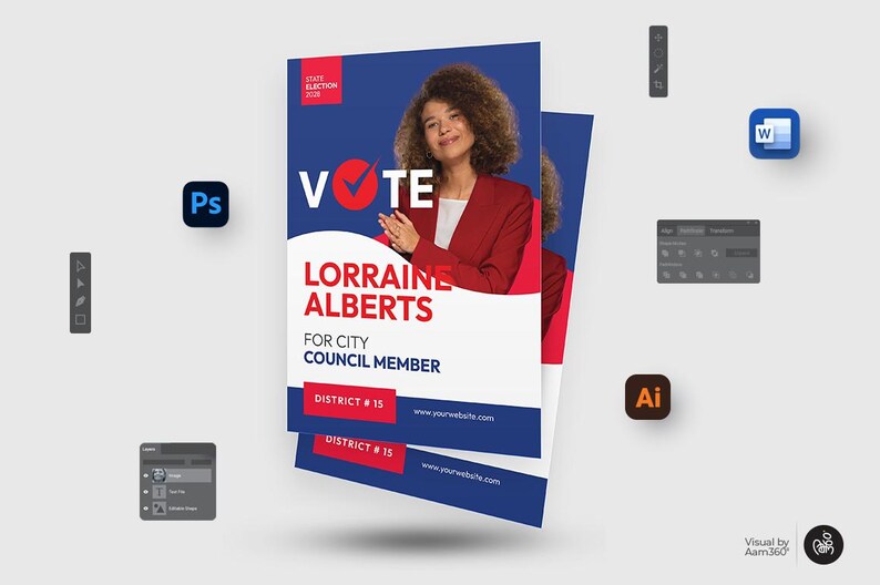 Election Candidate Flyer Template Political Flyer Template Voting ...
