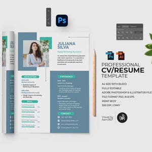 Professional Resume Template | Resume Flyer Template | Curriculum Vitae ...