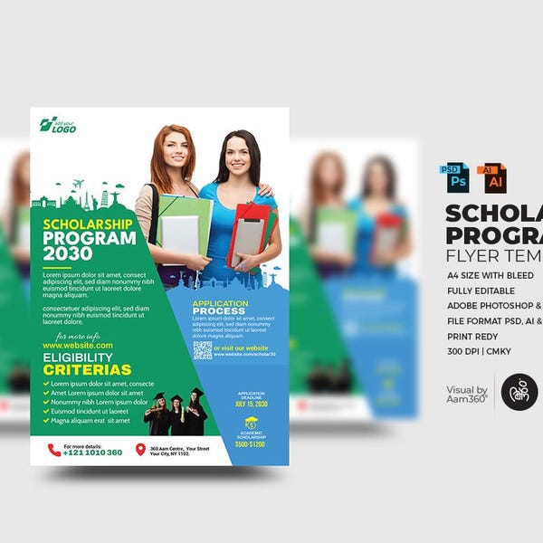 Scholarship Program Flyer Template Graduation Flyer Template ...