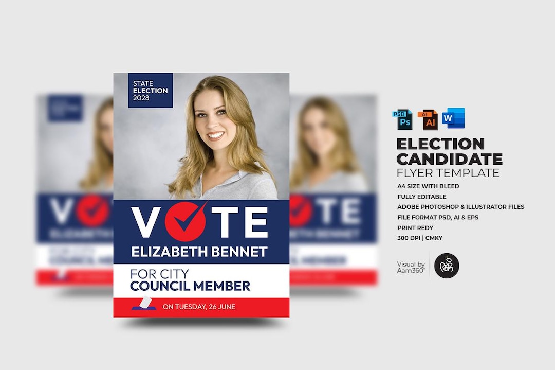 Election Candidate Flyer Template Political Flyer Template Voting ...