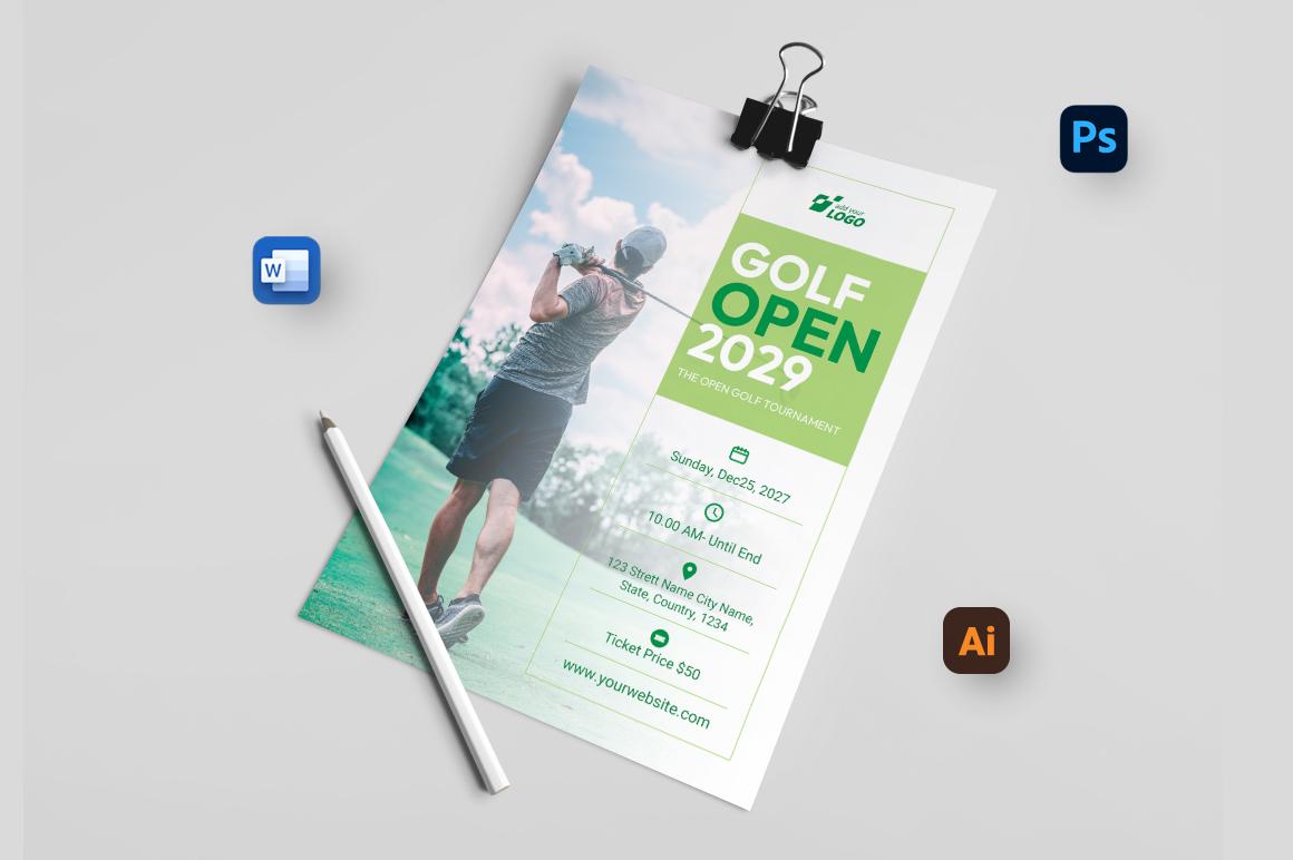 Canva Editable Golf Tournament Flyer Template (digital File) - Etsy