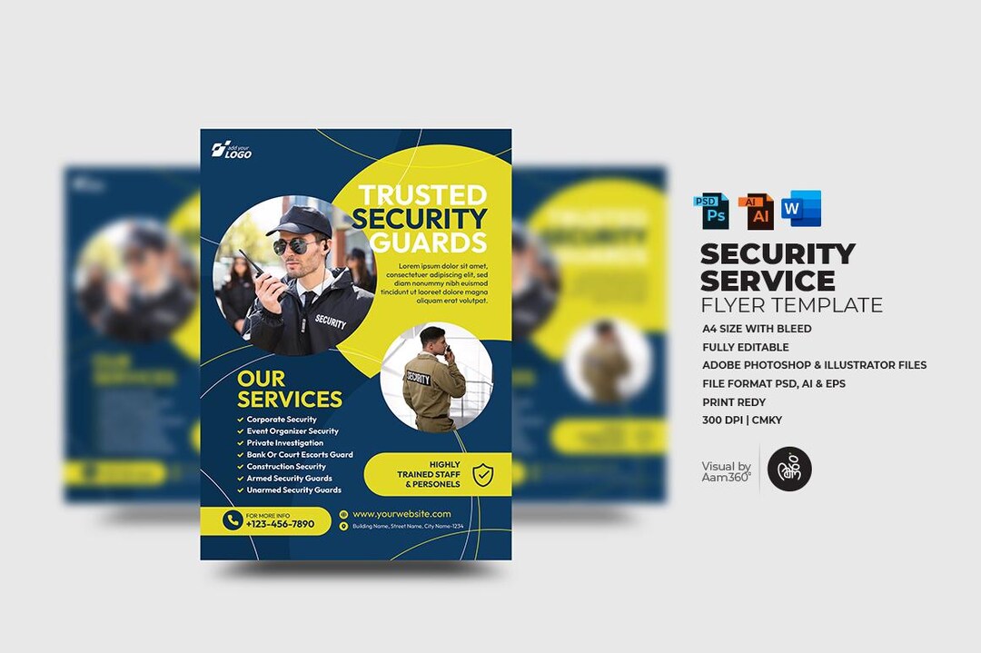 Securityservice Flyer Template Bodyguard Flyer Template Safety ...