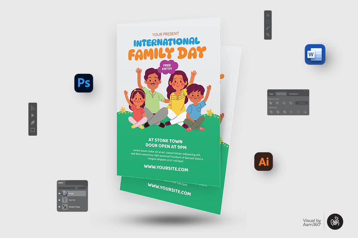 Canva Editable Family Fun Day Flyer Template | Family Festival Template ...