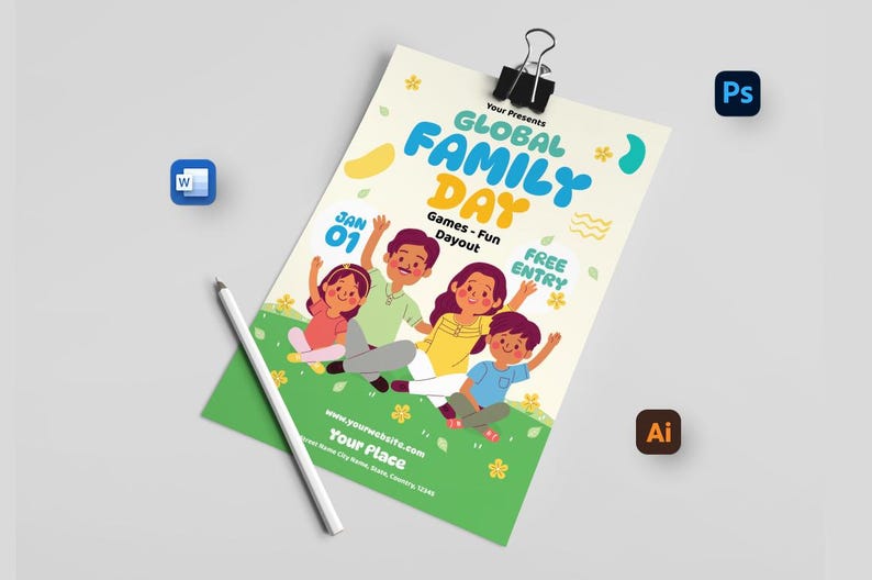 Family Fun Day Flyer Template Family Festival Template Family Fest ...