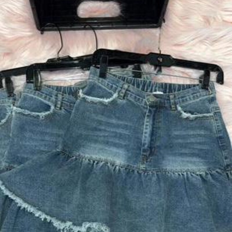 Denim Skirt - Etsy