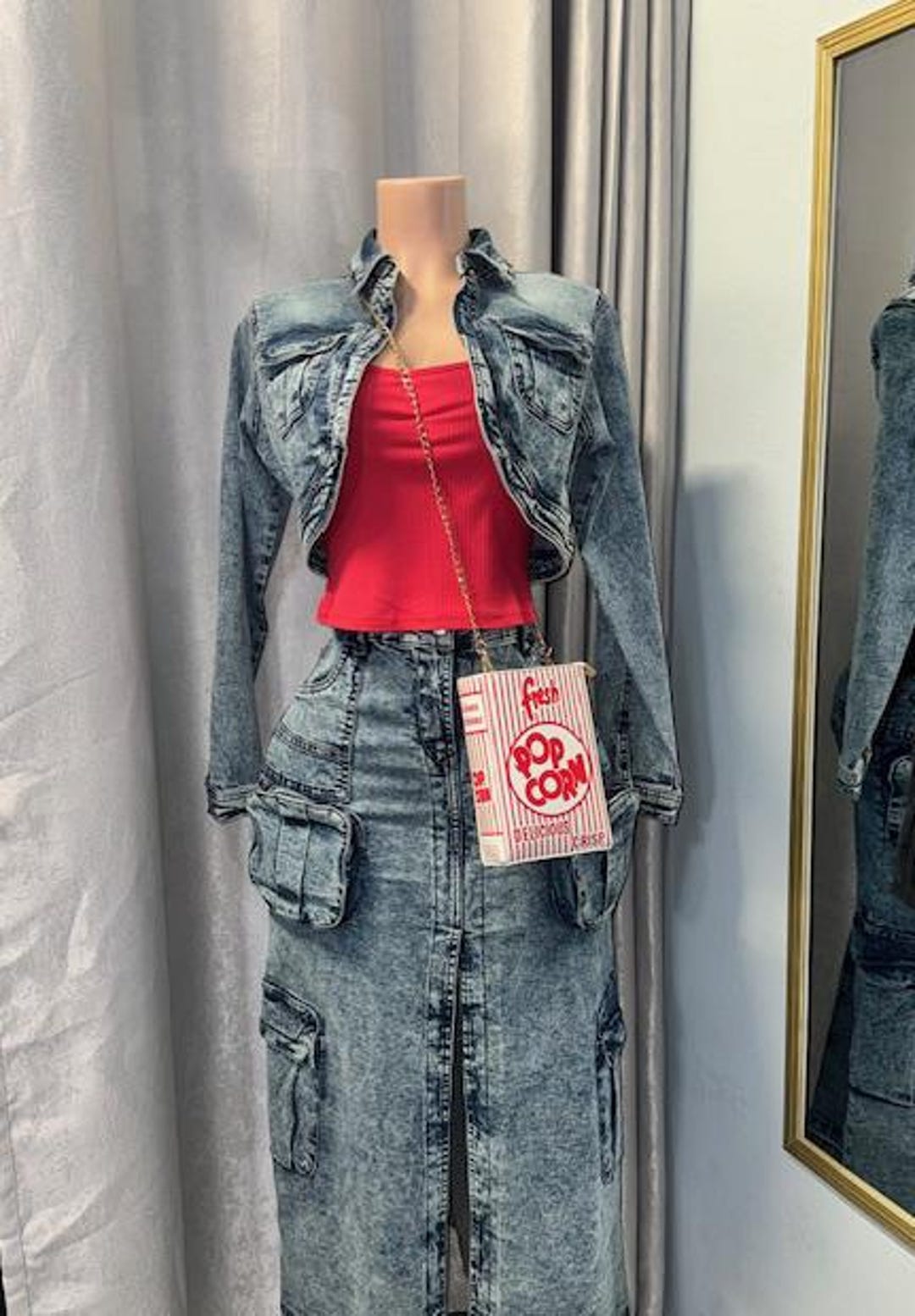 2 Pc Denim Set - Etsy