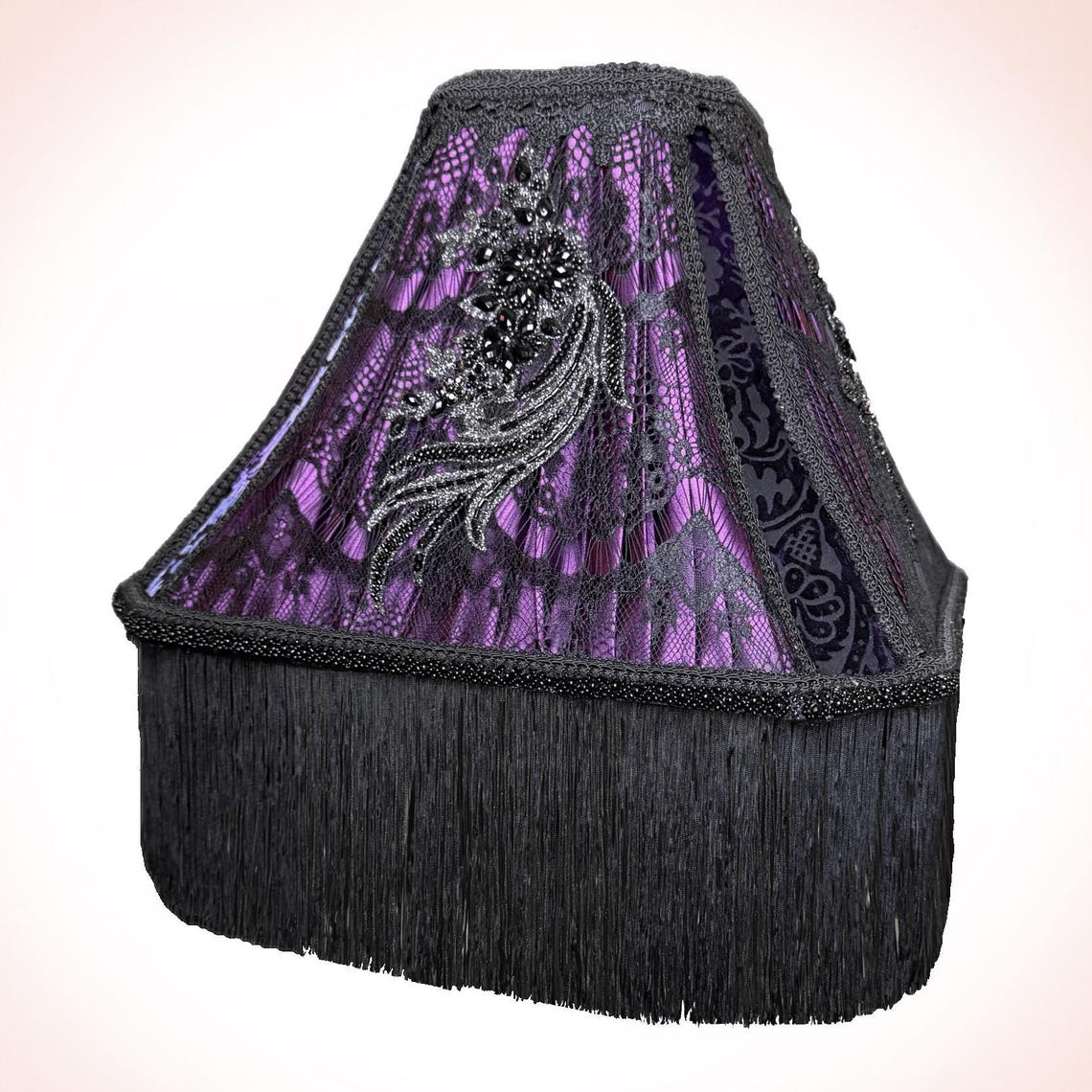 Royal Purple Victorian Boudoir Luxury Romantic Lampshade - Etsy