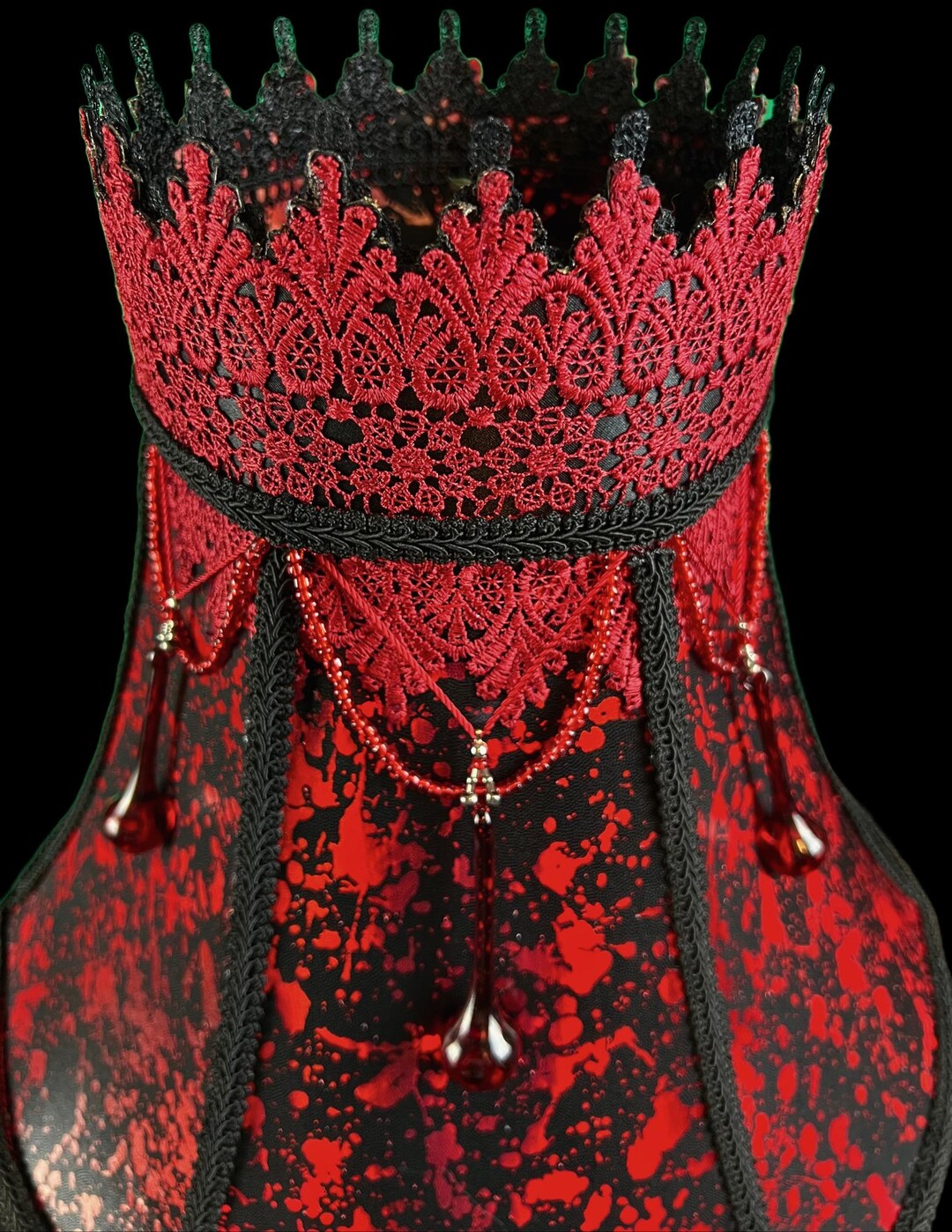 Gothic Vampiric Victorian Blooddrop Lampshade Elegance - Etsy