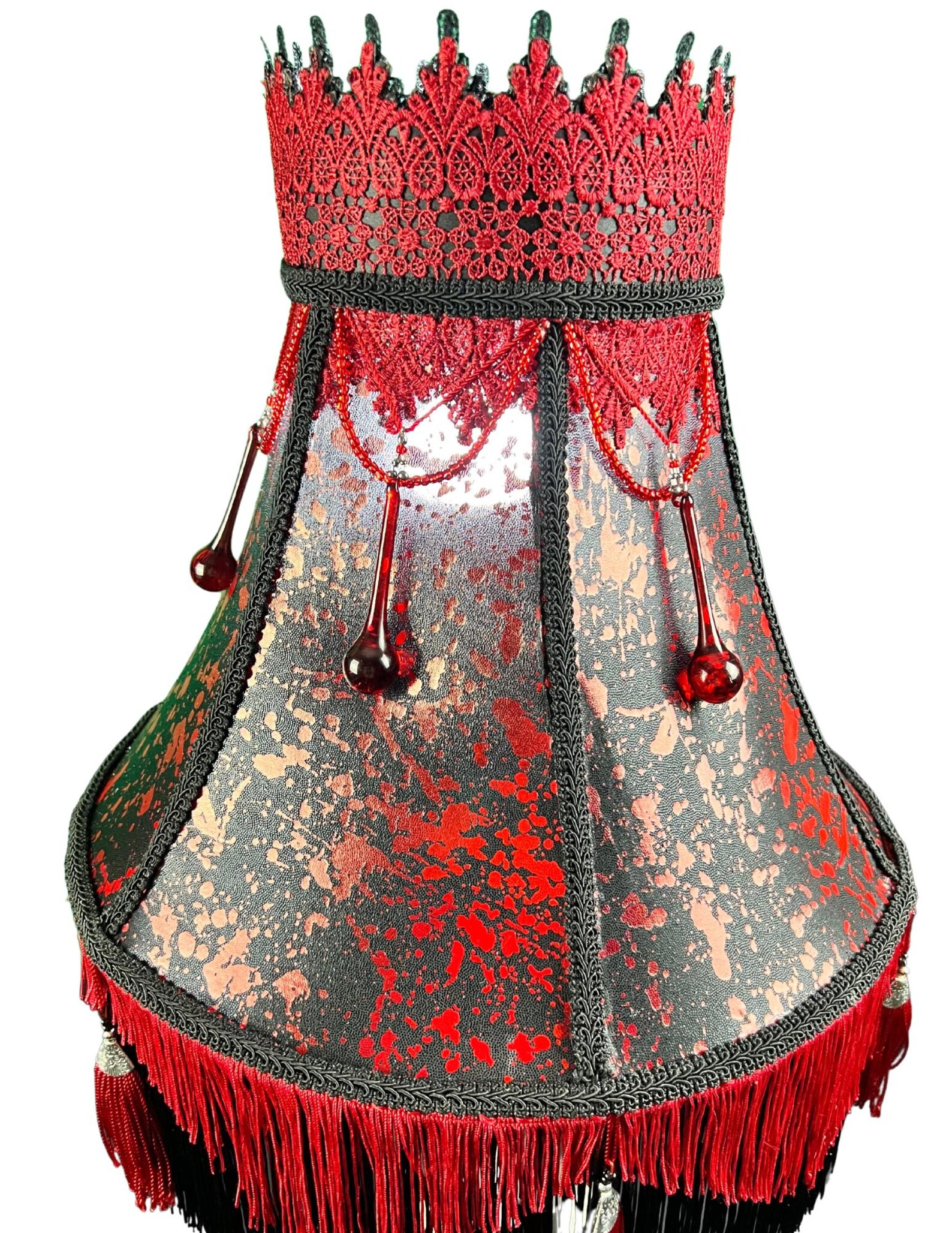 Gothic Vampiric Victorian Blooddrop Lampshade Elegance - Etsy