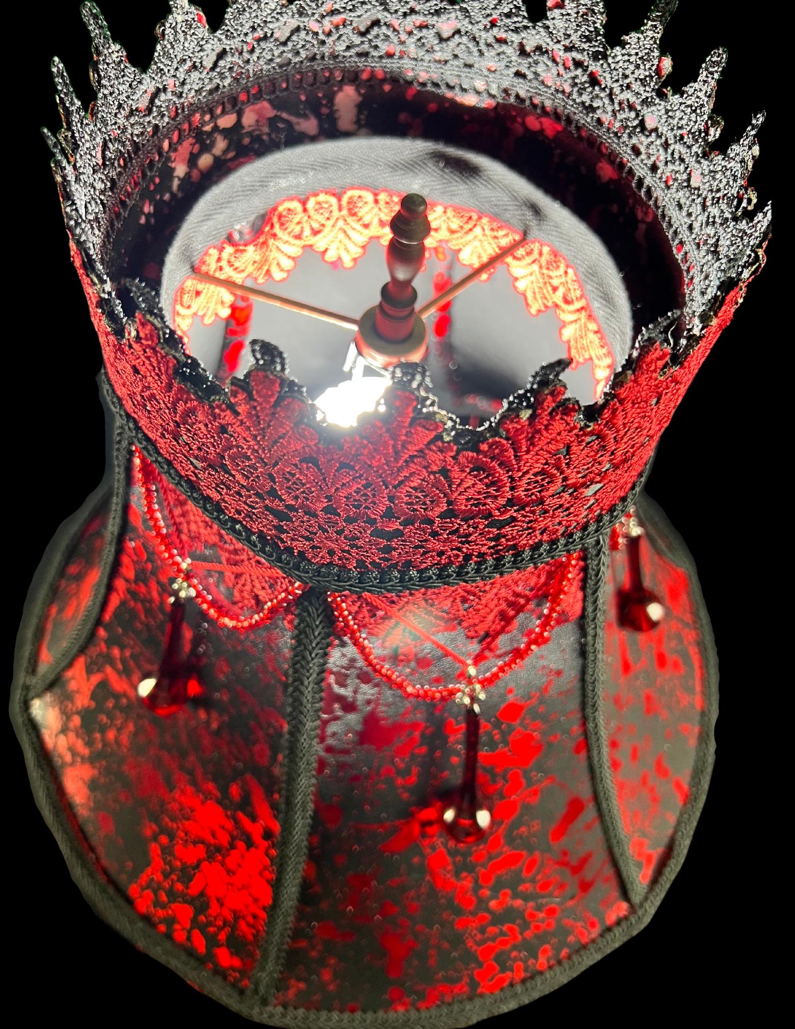 Gothic Vampiric Victorian Blooddrop Lampshade Elegance - Etsy