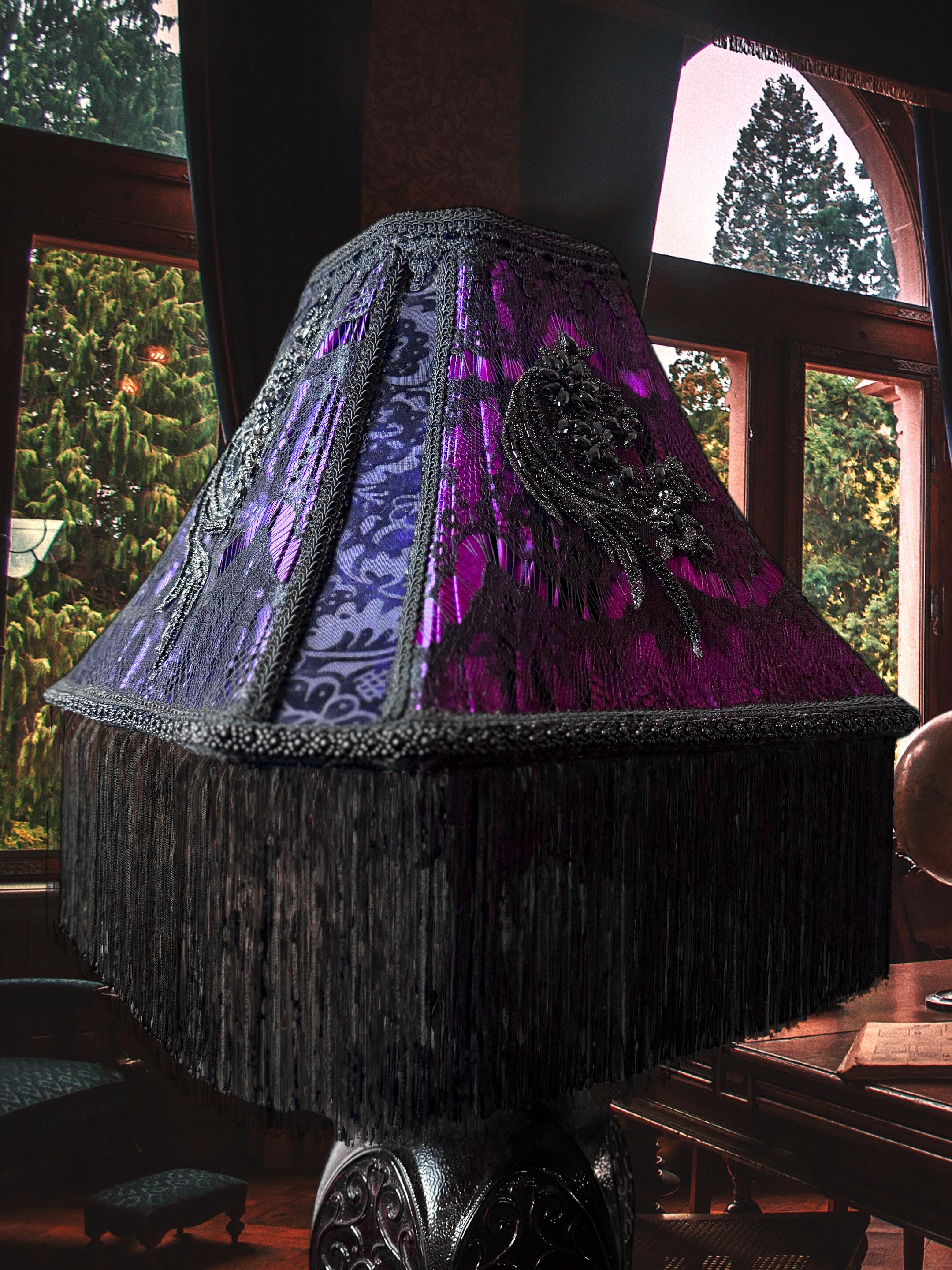 Royal Purple Victorian Boudoir Luxury Romantic Lampshade - Etsy