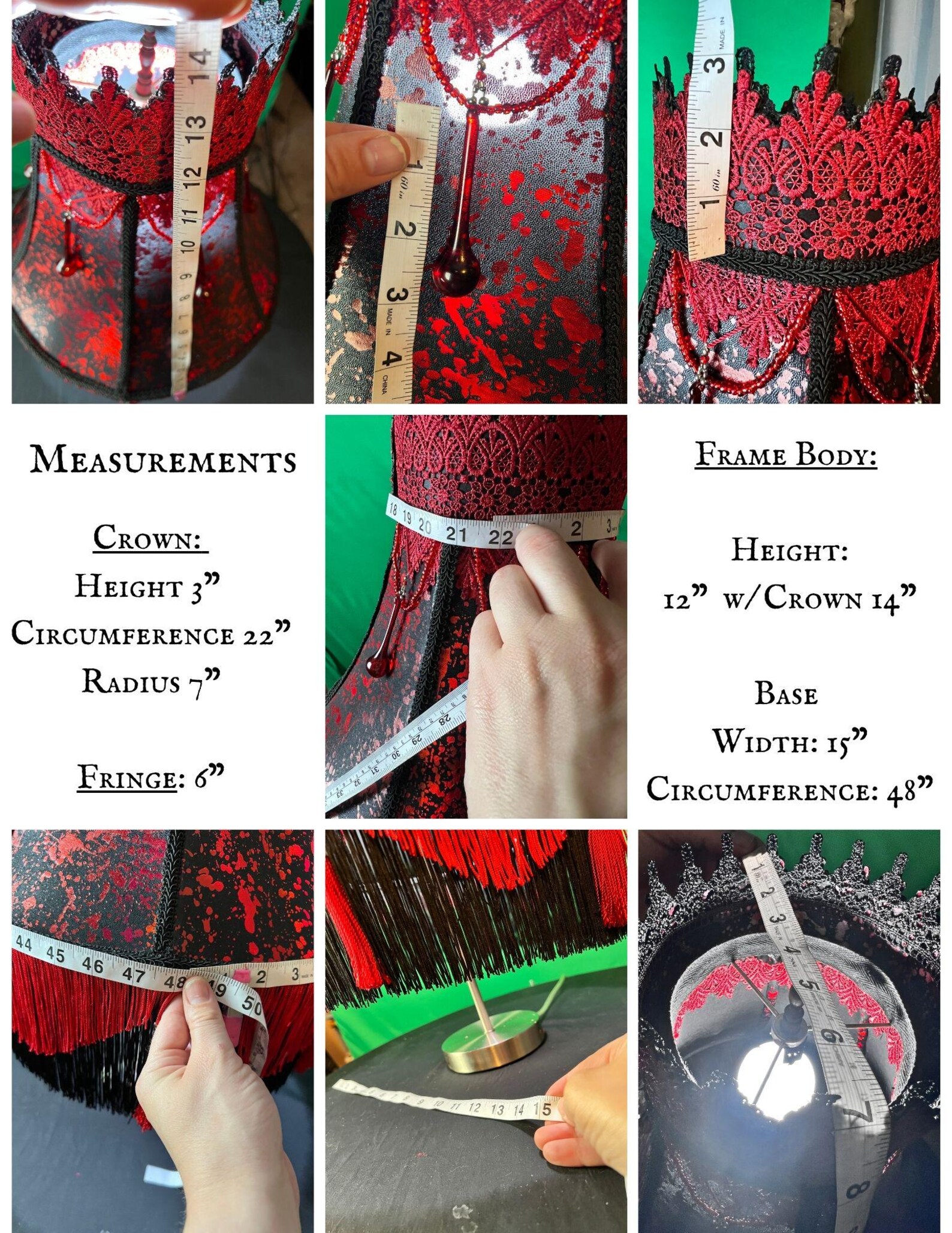 Gothic Vampiric Victorian Blooddrop Lampshade Elegance - Etsy