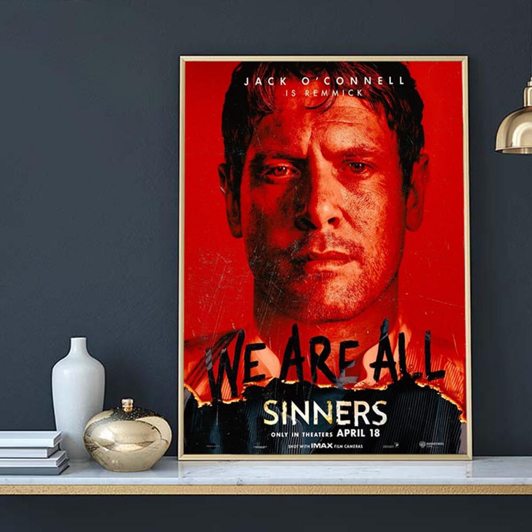 Ack O’connell Sinners 2025 Movie Poster, Wall Art Home Decoration ...