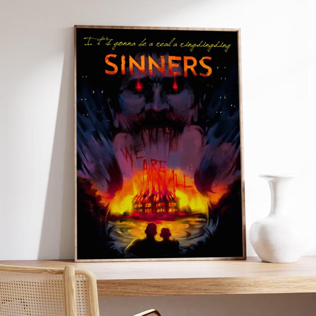 Sinners Movie 2025 Poster, High Quality Canvas Poster, Home Decorations ...