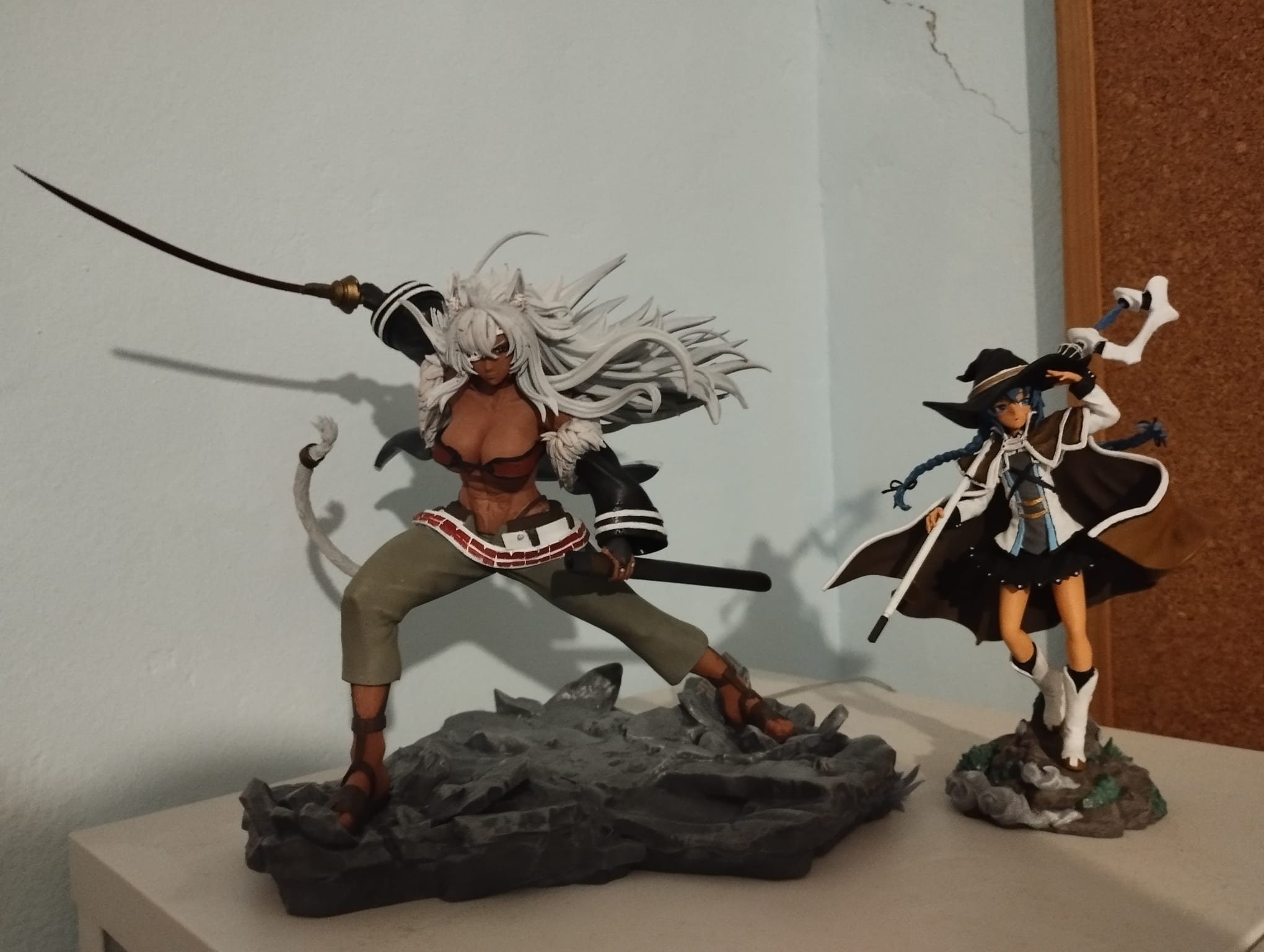 Assembled and Painted Figures of Gishlaine and Roxy Mushoku Tensei ...