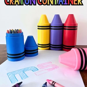 Crayon Container Case Box - Classroom Organization - Back to School ...