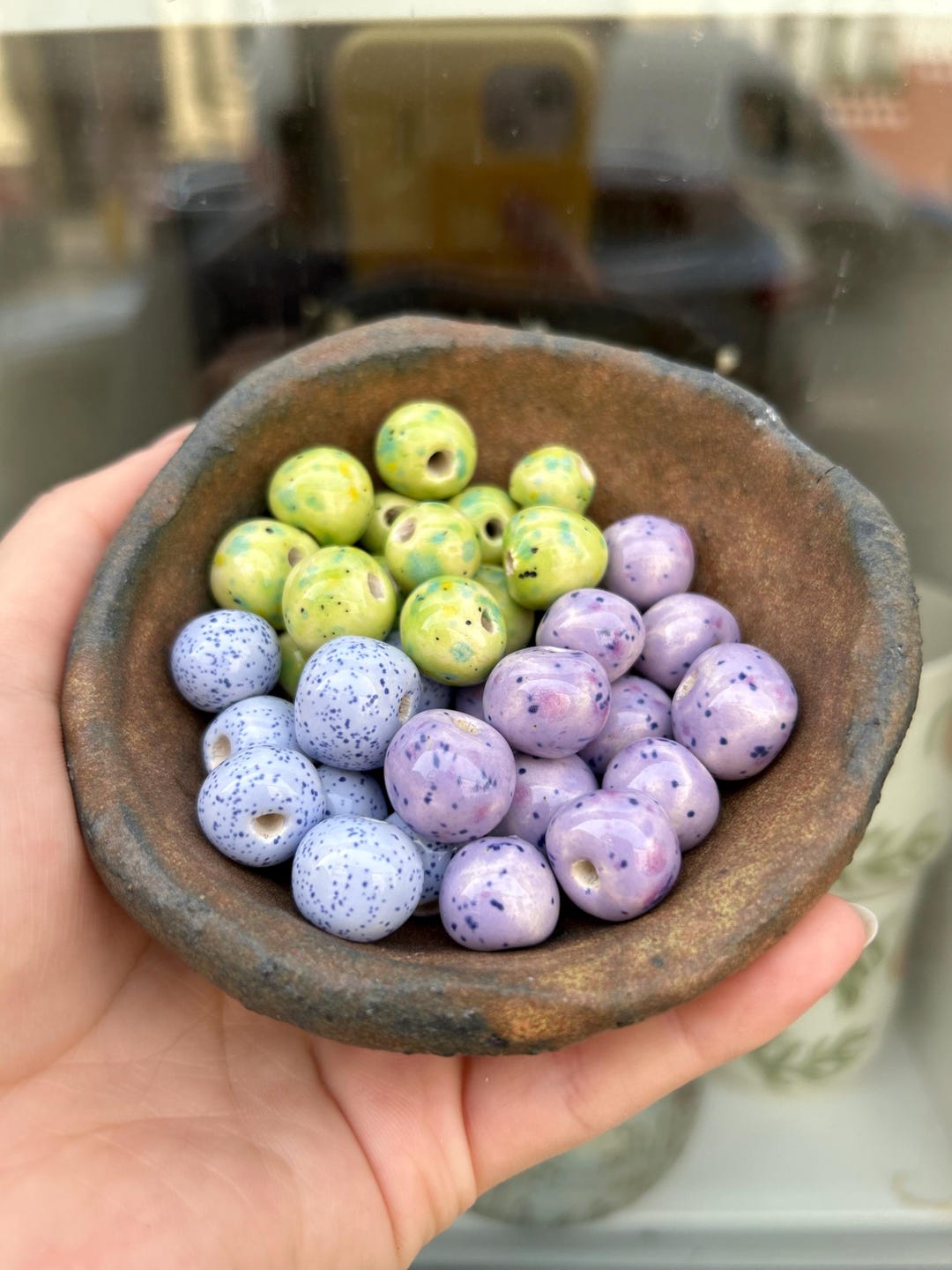 Green Spotted Beads: Natural Stone DIY Jewelry Making - Etsy