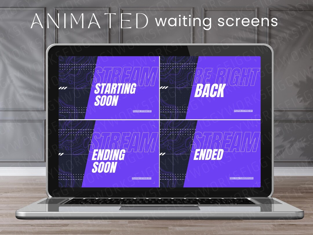 Dark Blue Purple White Tactical, 4 Animated, 4 Static, High Quality ...