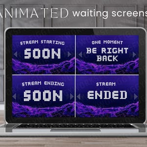 Purple White Modern, 4 Animated, 4 Static, High Quality, Waiting ...