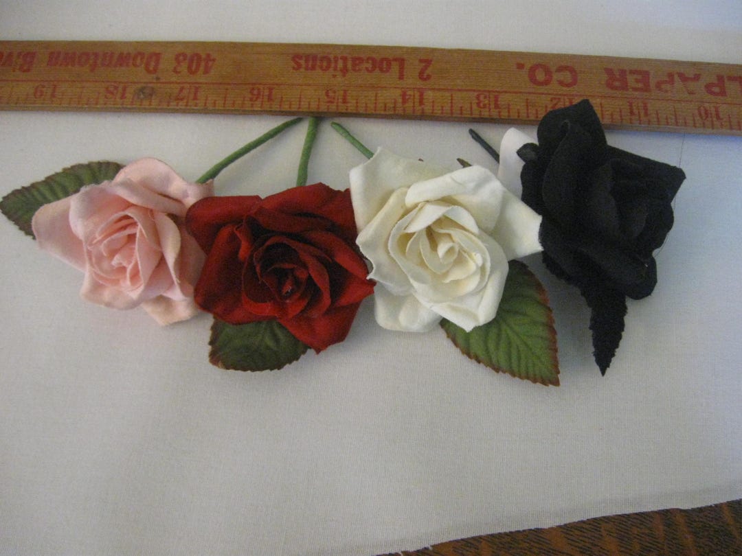 2" Cotton Roses-4 Colors Available- Weddings, Crafts, Millinery - Etsy