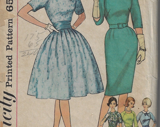Vintage Sewing Pattern 1960s Simplicity 4232 Size 16 - Etsy