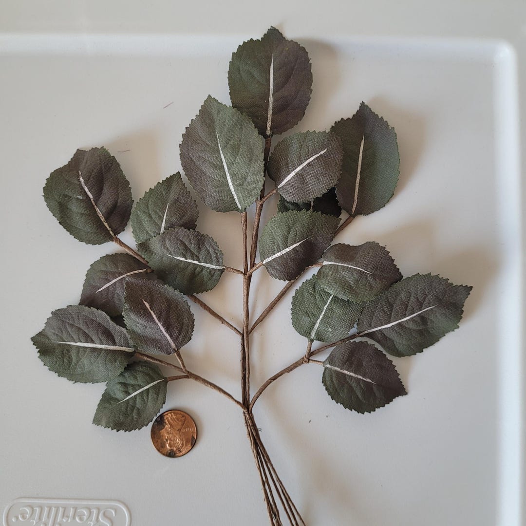 Antique German Leaves-green-hand Painted-for Millinery, Bridal, and ...