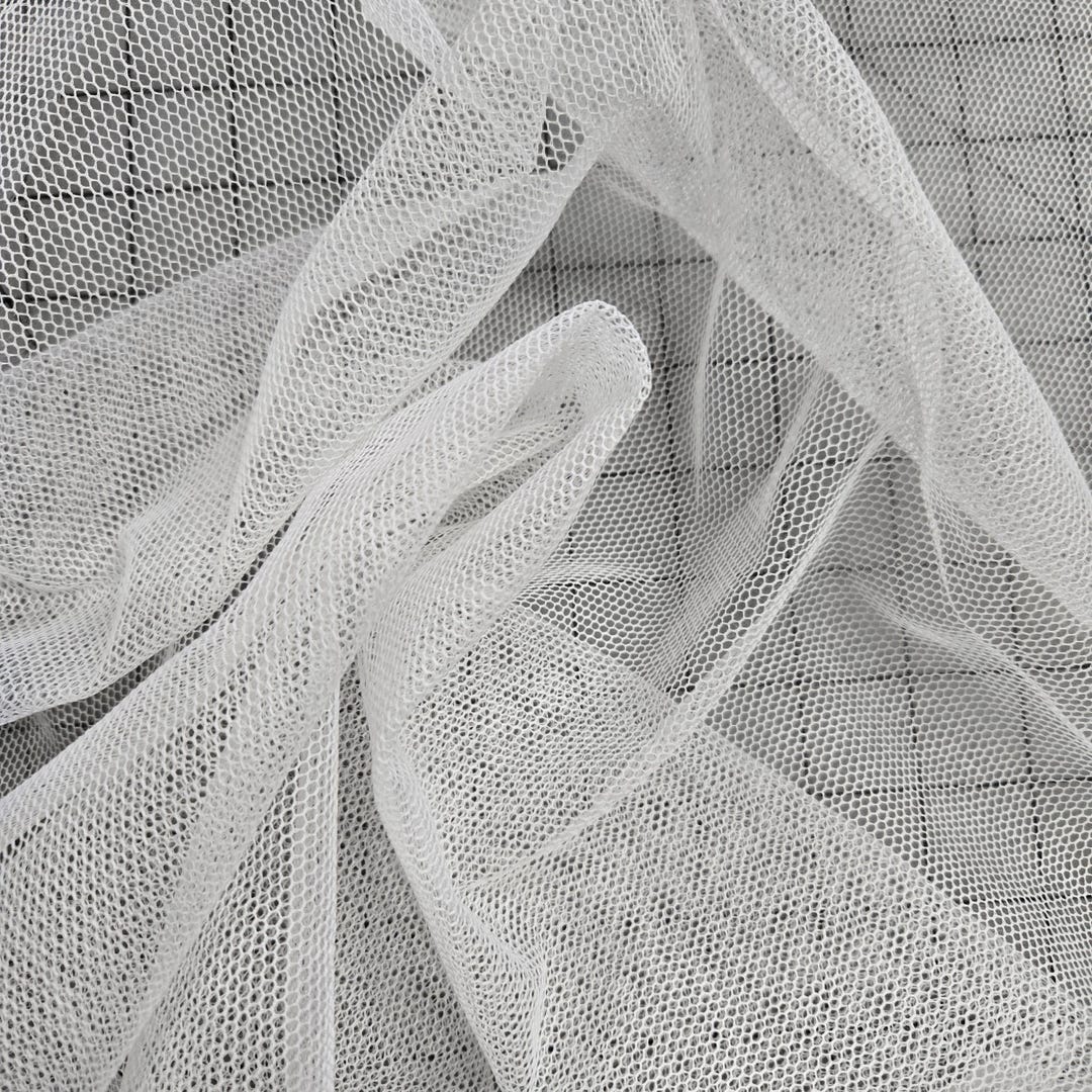 White Stiff Cotton Netting Fabric by the 1/4 Yard-millinette - Etsy