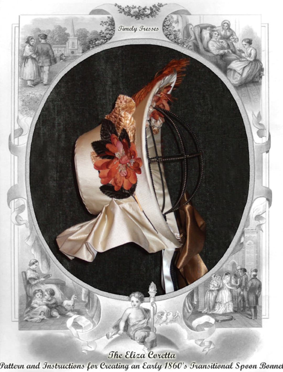 The Eliza Coretta American Civil War Era Bonnet Pattern-digital ...