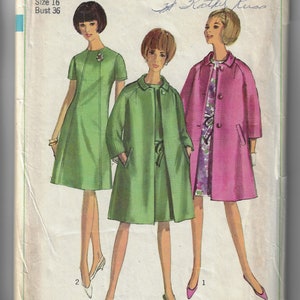 Vintage Sewing Pattern 1960s Simplicity 6933 Size 16 - Etsy