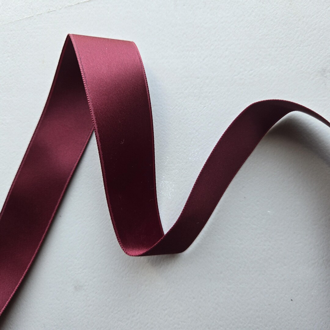 Dark Ruby-swiss Premium Double Face Satin Ribbon by the Yard-weddings ...