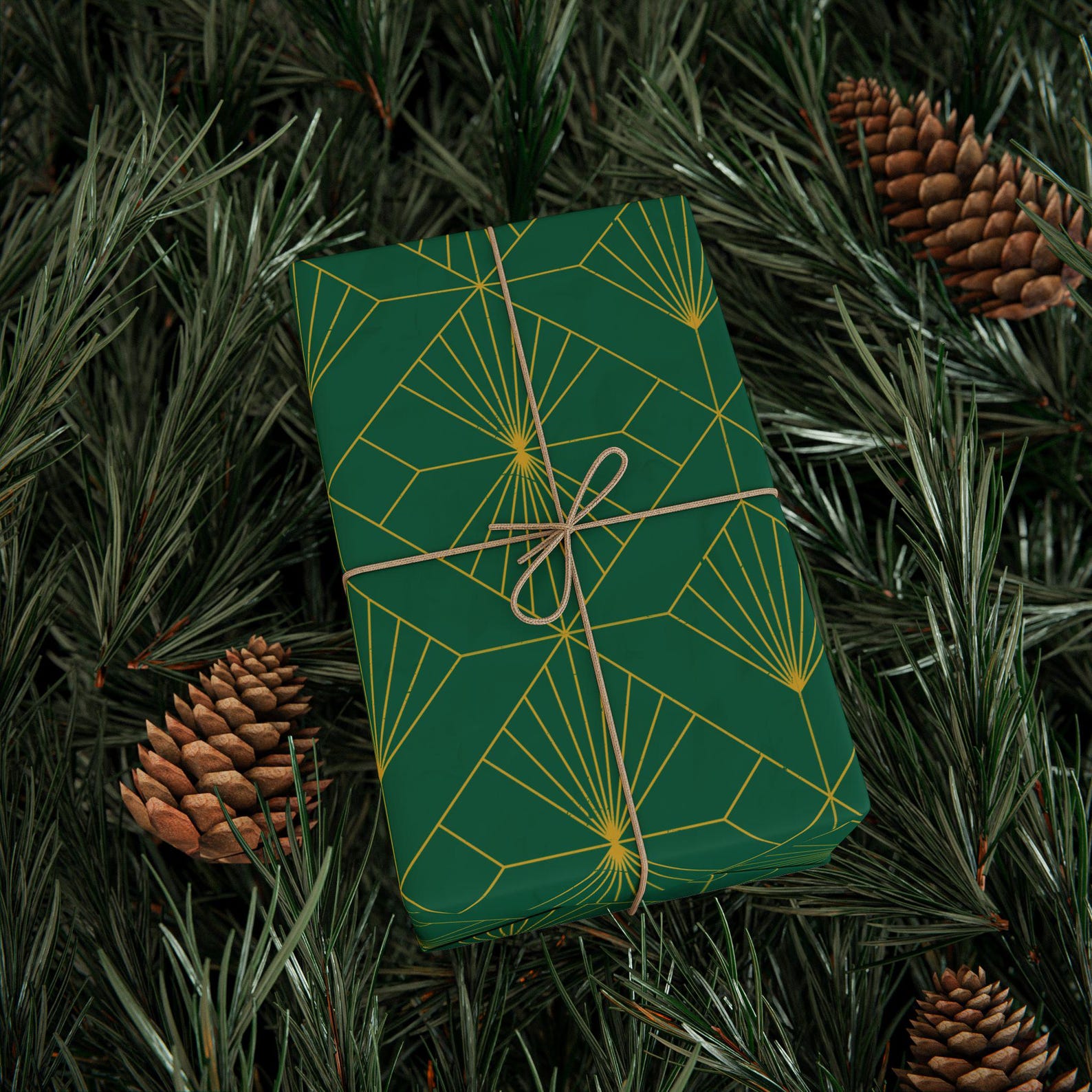 Art Deco Inspired Wrapping Paper, Luxurious Vintage Gift Wrap, Elegant ...