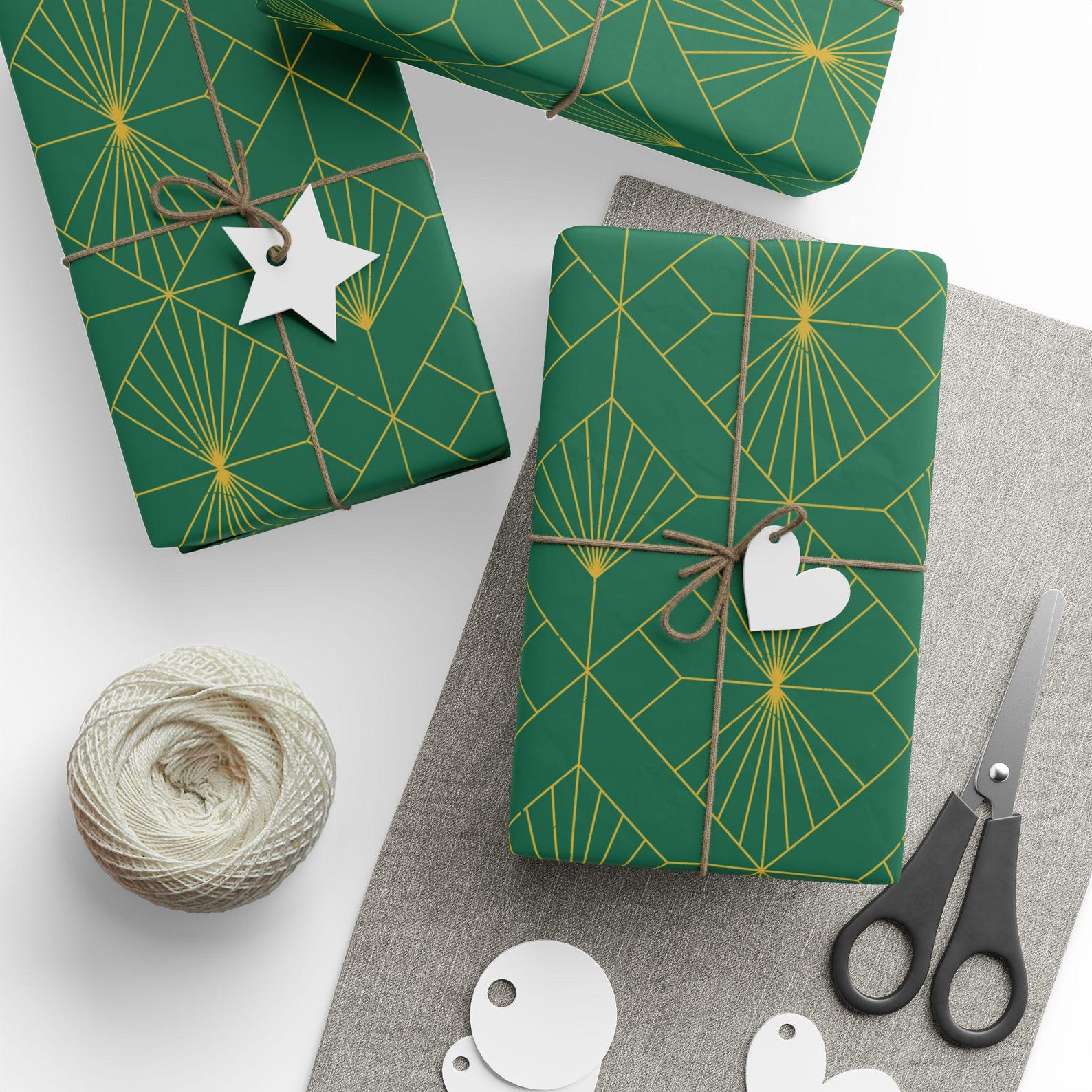 Art Deco Inspired Wrapping Paper, Luxurious Vintage Gift Wrap, Elegant ...