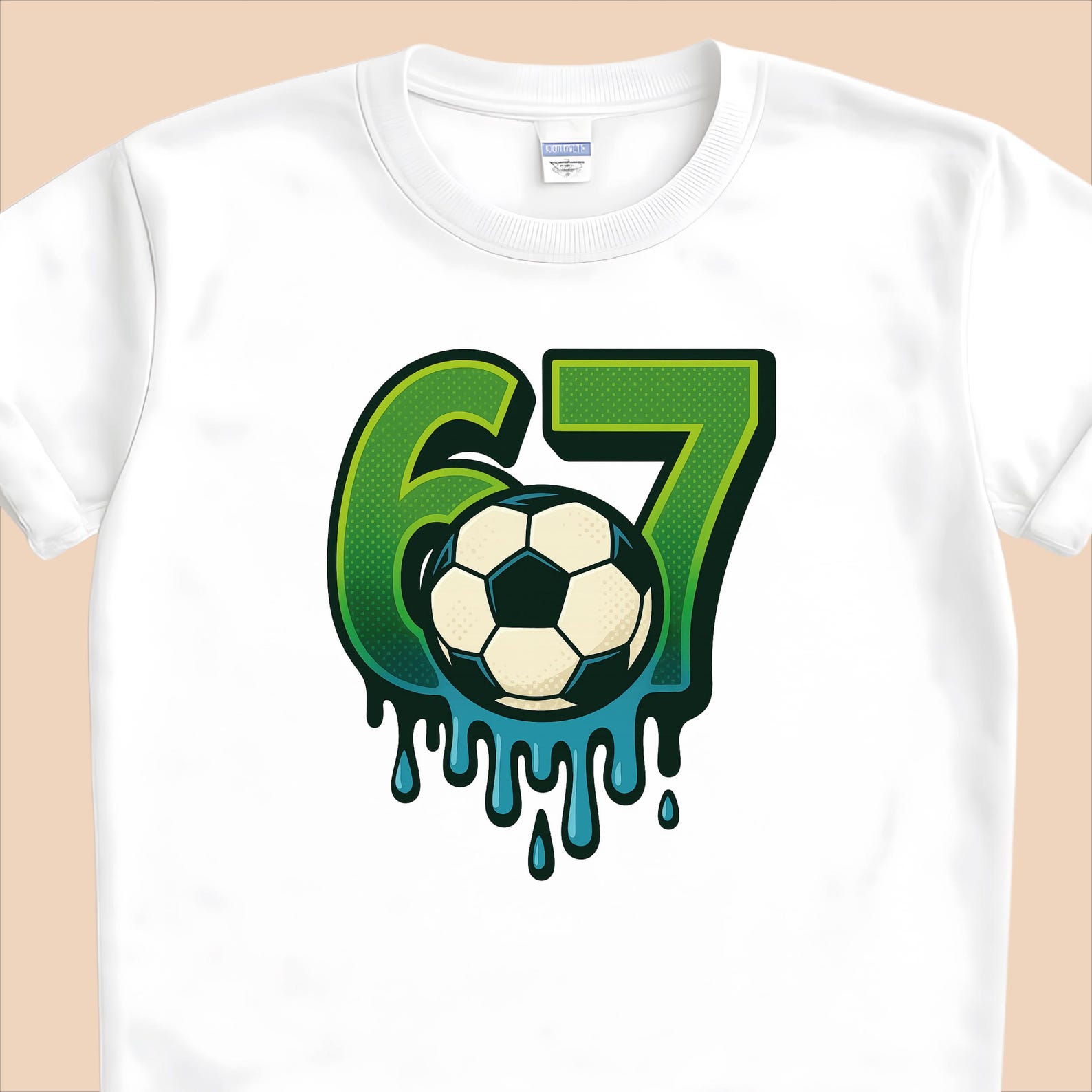Soccer 67 PNG, Six Seven Football Meme Shirt Design, Drippy Sports ...