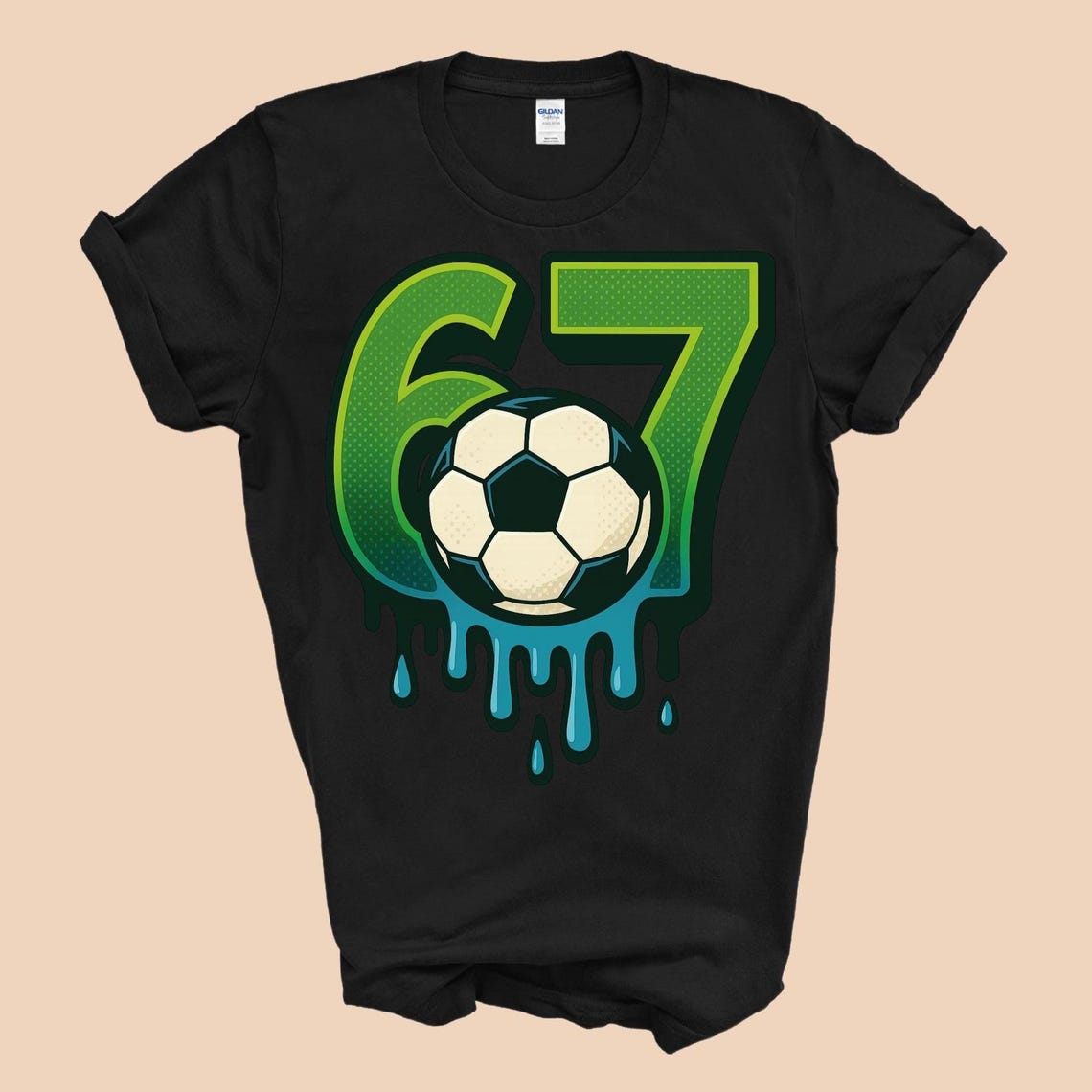 Soccer 67 PNG, Six Seven Football Meme Shirt Design, Drippy Sports ...