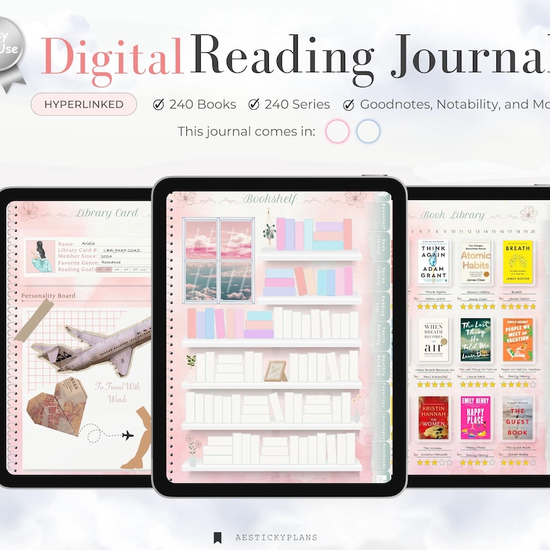 Ebook Reading Journal - Etsy UK