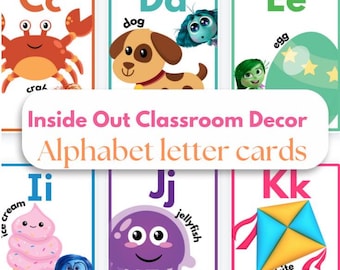 Inside Out 2 Alphabet Posters Letters With Pictures - Etsy
