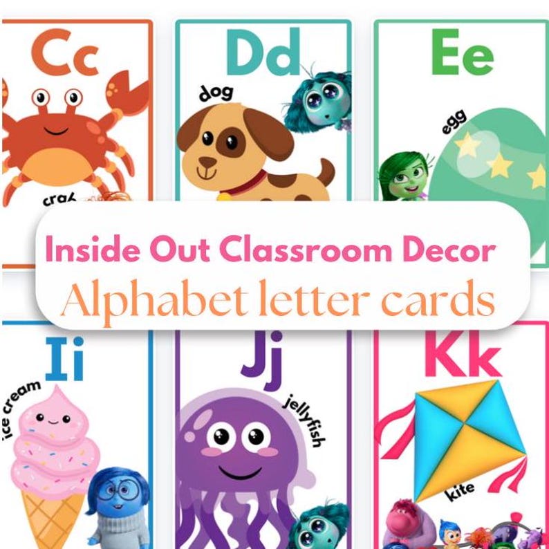 Inside Out Alphabet Posters - Etsy