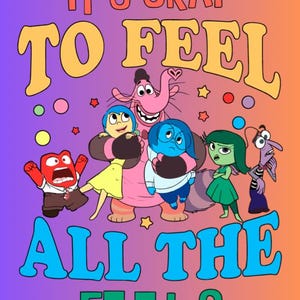 Inside Out Feelings Chart - Etsy
